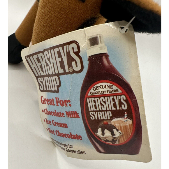 hershey | Toys | Vintage Rare Hersheys Syrup Stuffed Cow Plush Nwt 6 ...